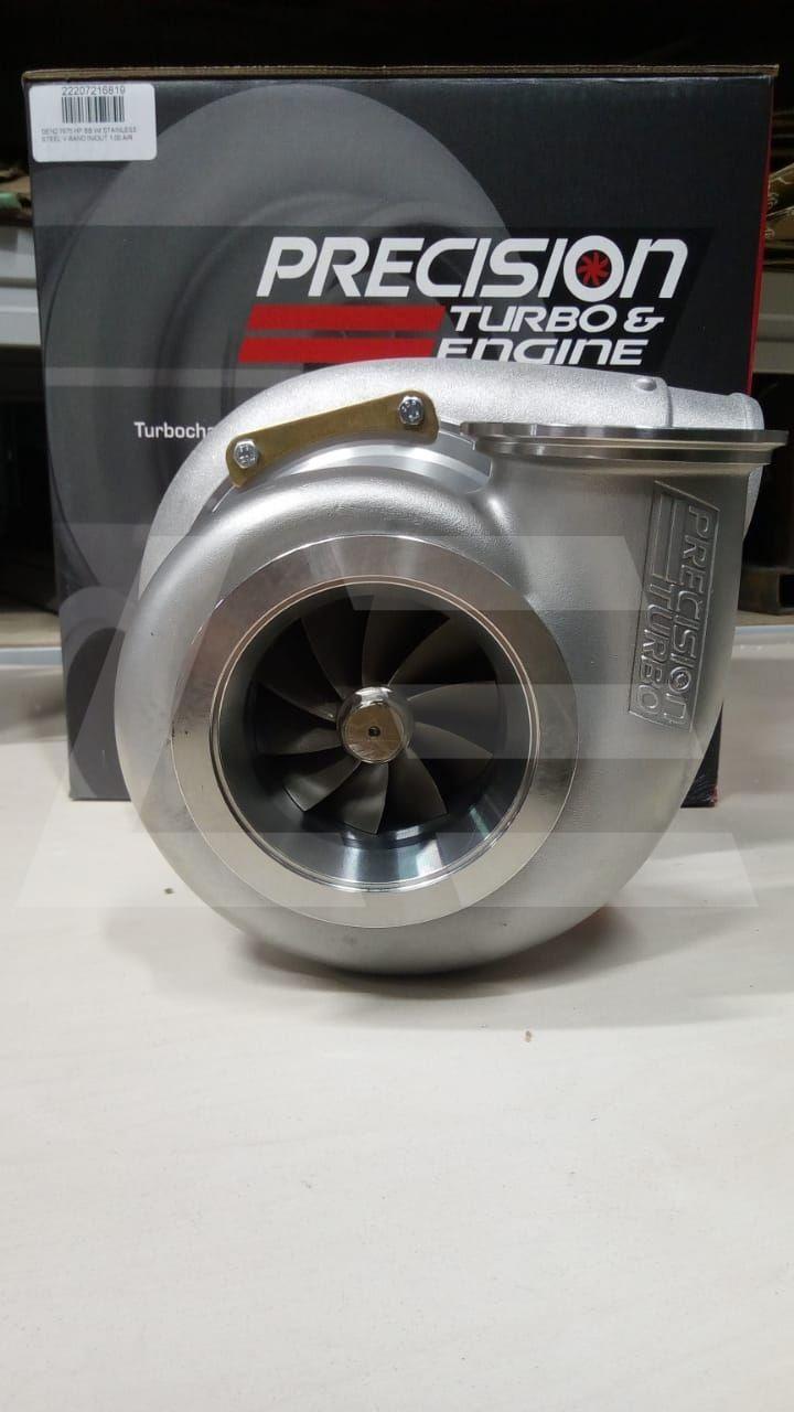 Precision Turbo Турбина R/R Gen2 7675 HP BB W/ STAINLESS STEEL V-BAND ...