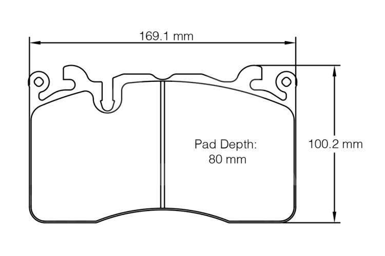 PAGID Колодки тормозные McLaren передние, состав RSC1 8269RSC1