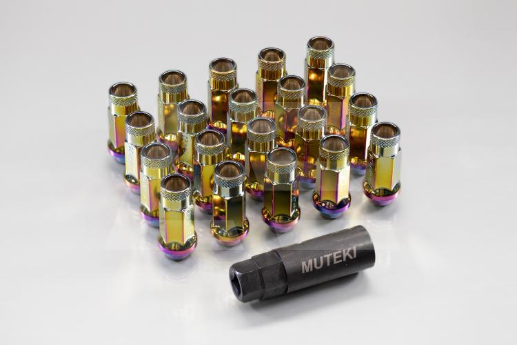 Muteki Гайки колесные М12*1,25, neochrome, комплект, SR48 32905N